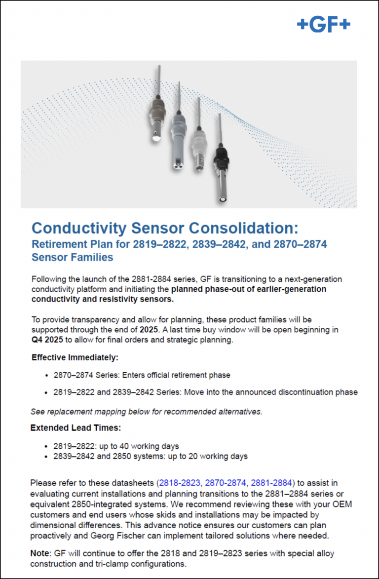 GF Conductivity Sensor Retirement & Upgrade | Ryan Herco Flow Solutions