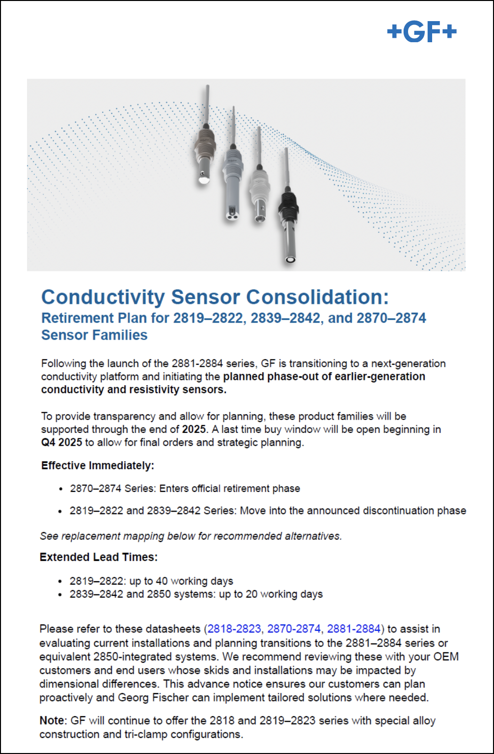 GF Conductivity Sensor Retirement & Upgrade | Ryan Herco Flow Solutions